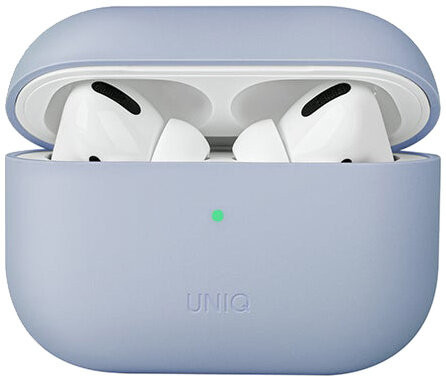 Чехол Uniq Lino Liquid silicone для AirPods Pro, цвет Голубой (AIRPODSPRO-LINOABLU)