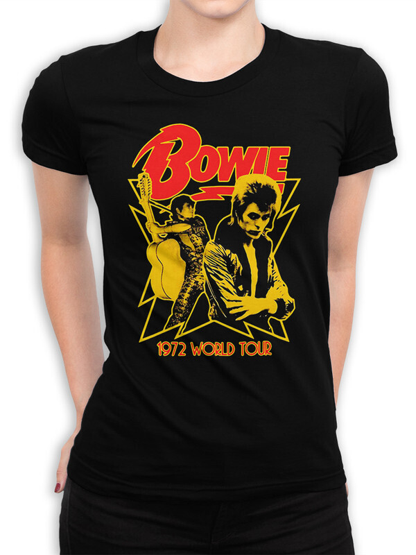 Футболка женская Dream Shirts Дэвид Боуи - David Bowie 1000959-1 черная S