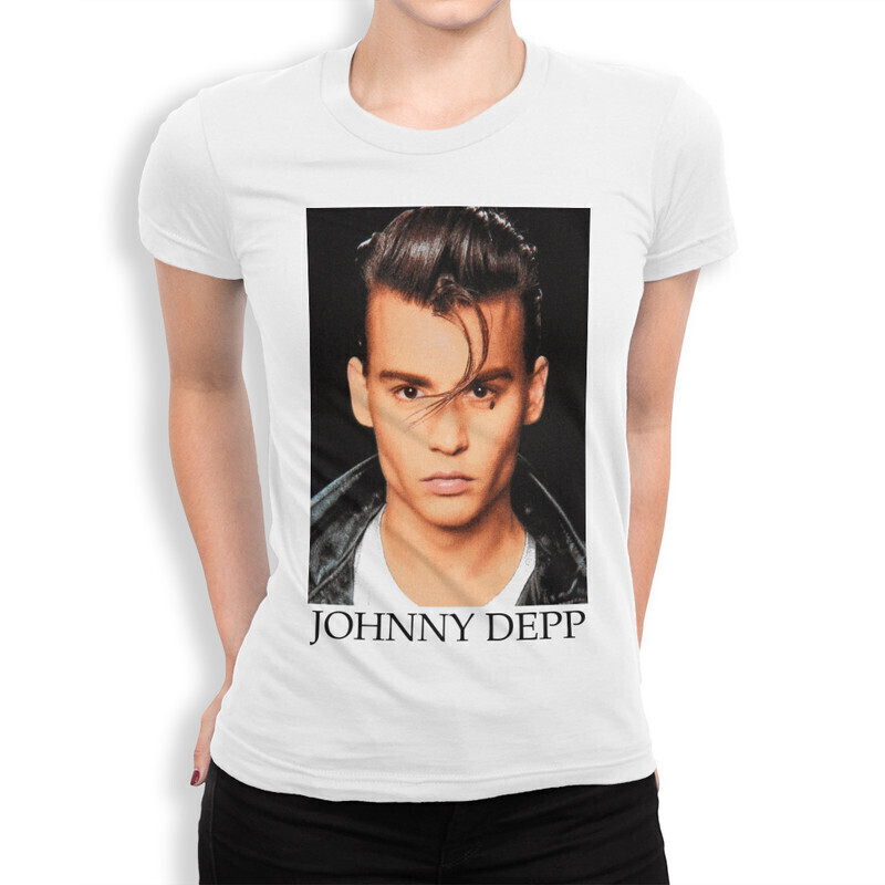 Футболка женская Dream Shirts Джонни Депп 1000785-1 белая XS