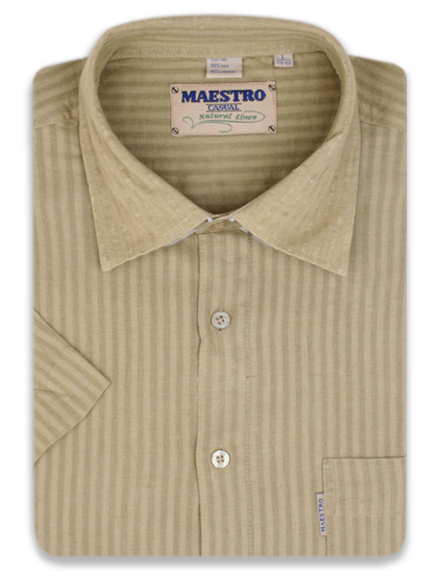 Рубашка мужская Maestro Ln11-k бежевая M
