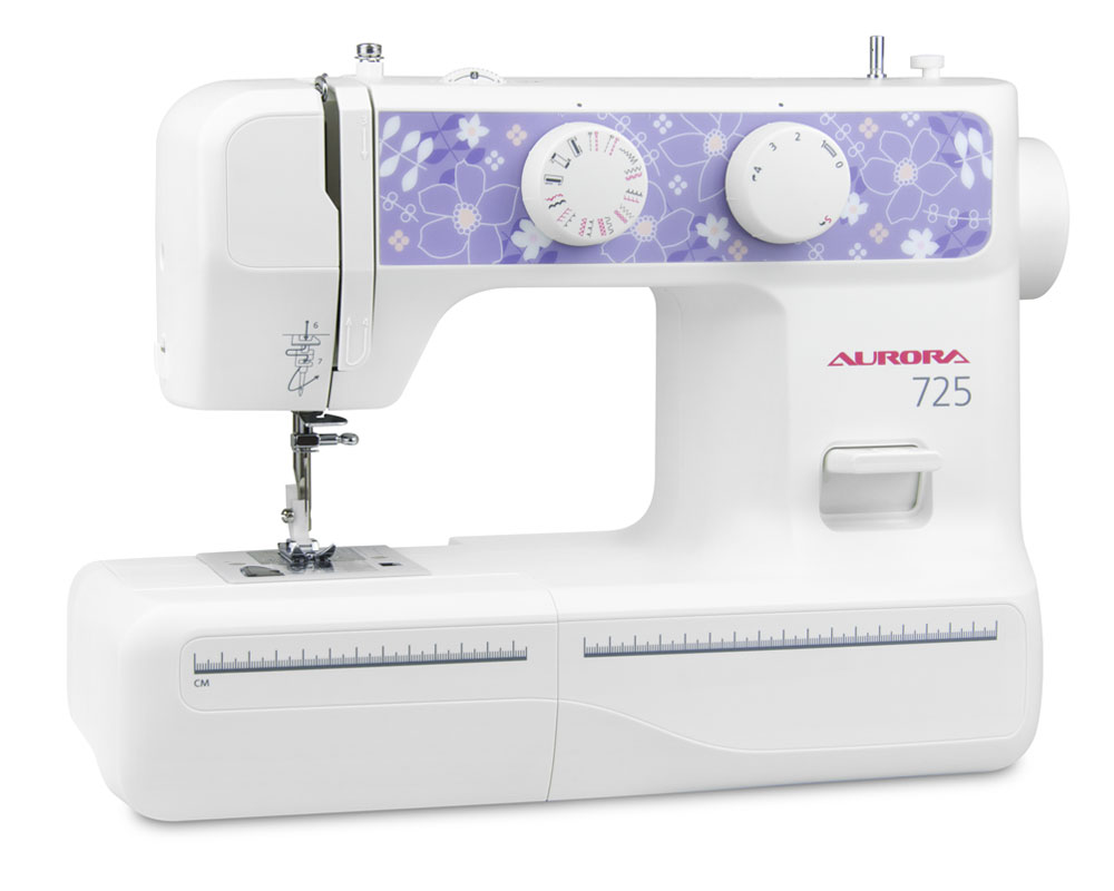 Швейная машина Aurora 725 белая, фиолетовая
