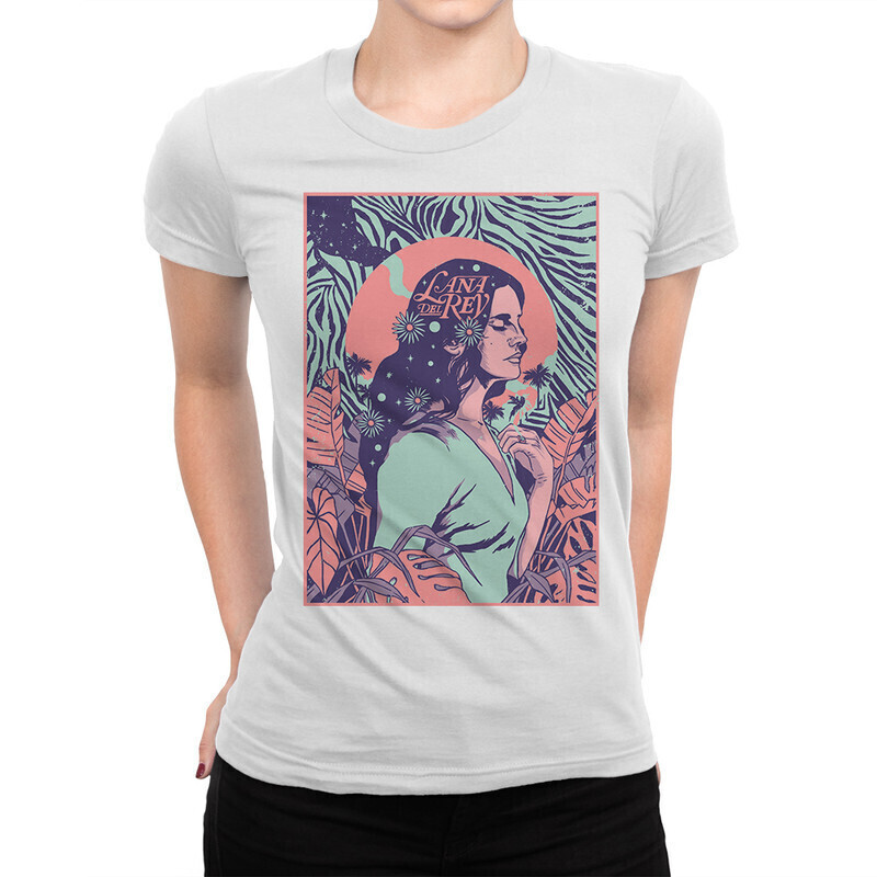 Футболка женская Dream Shirts Лана Дель Рей - Lana Del Rey 1000782-1 белая XS
