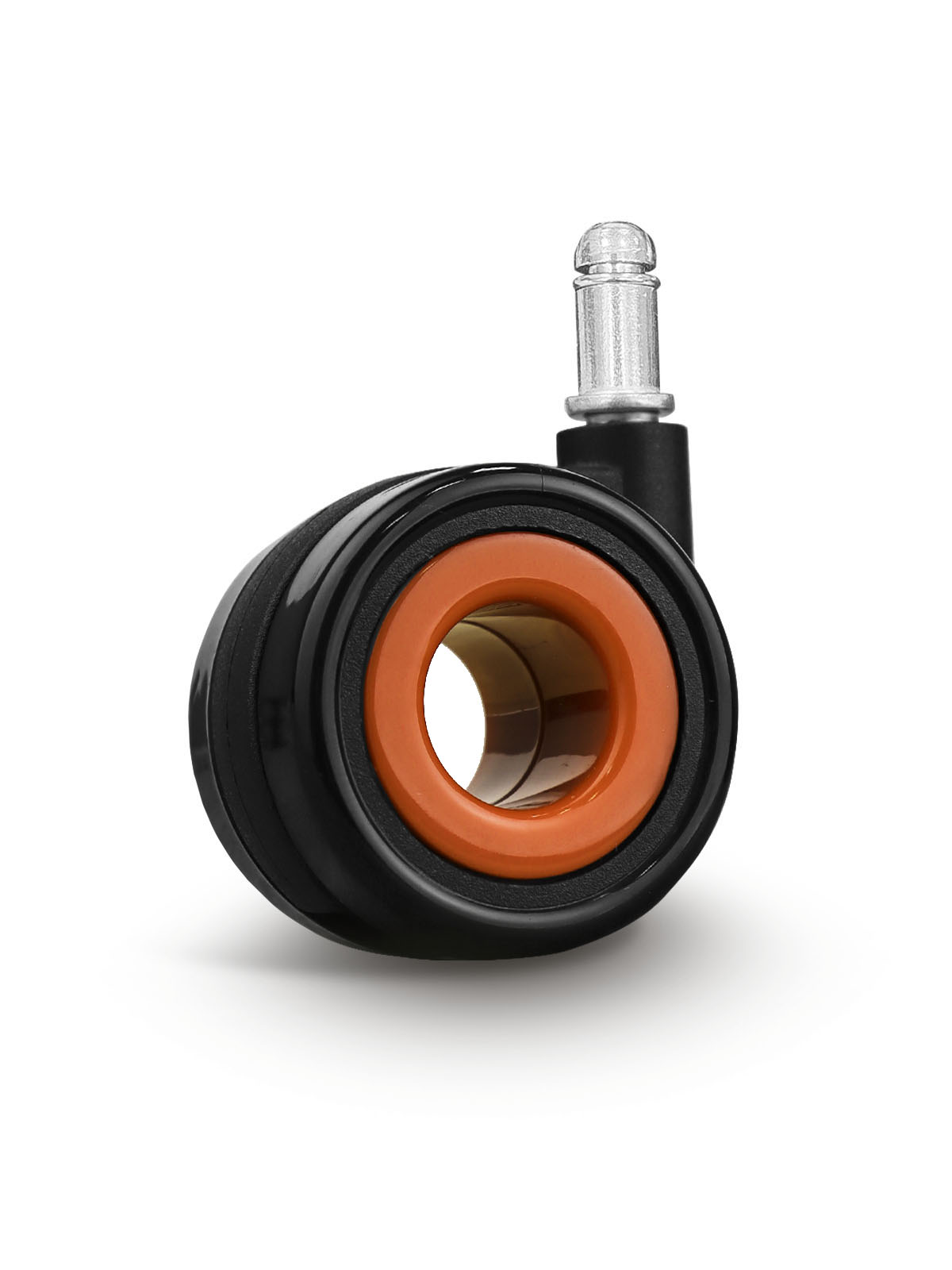 Колеса для мебели поворотные LuxAlto для офисных кресел, 5 штук, Черно-Оранжевые, 17164