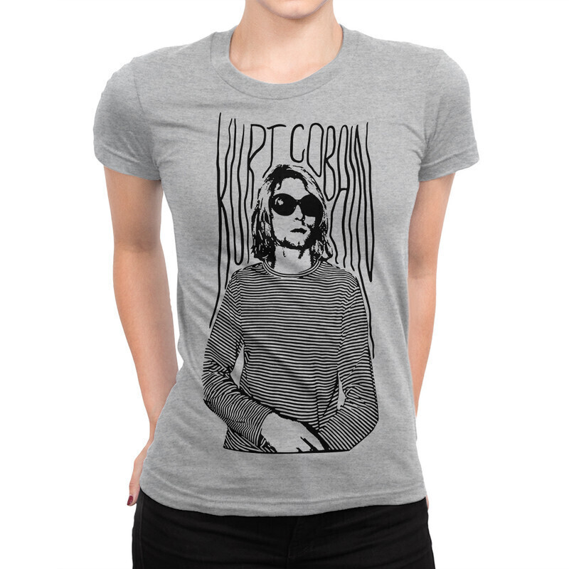 Футболка женская Dream Shirts Курт Кобейн - Nirvana 1000434-1 серая M