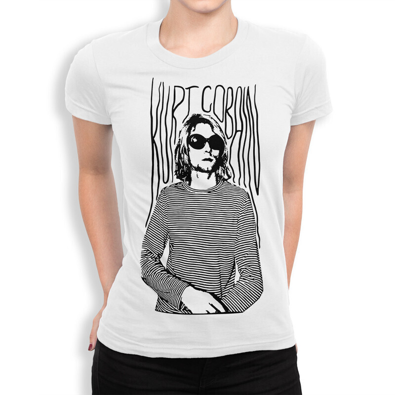 Футболка женская Dream Shirts Курт Кобейн - Nirvana 1000434-1 белая 2XL