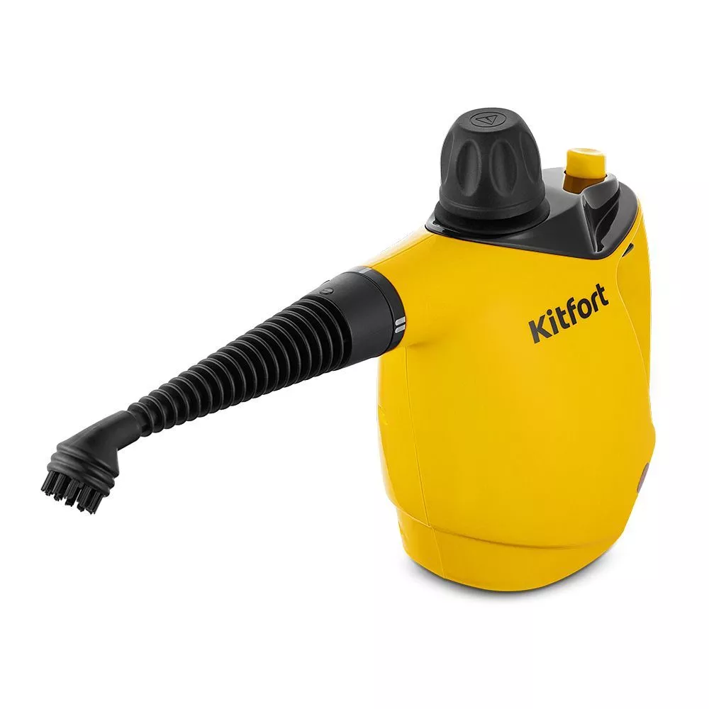 Пароочиститель Kitfort КТ-9140-1 черный, желтый