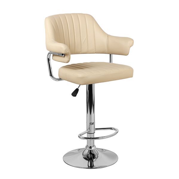 Барный стул Империя стульев Касл WX-2916 cream, хром/бежевый