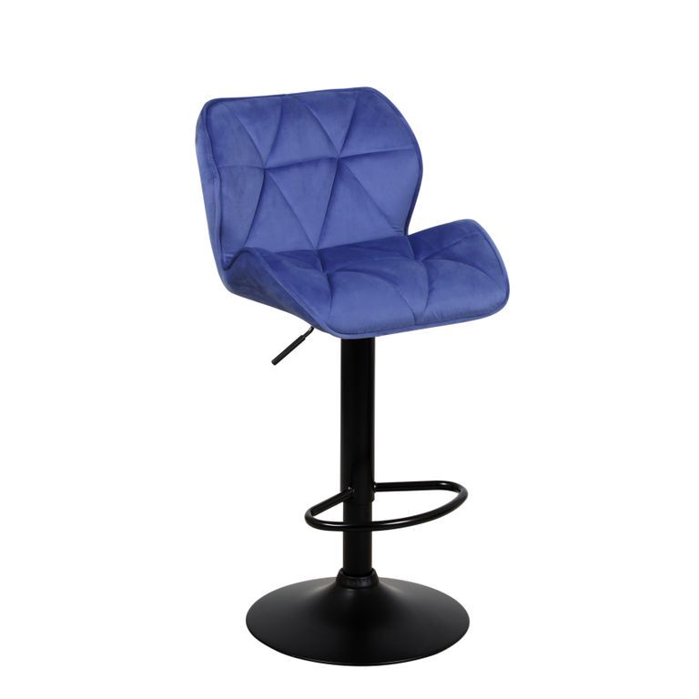 Барный стул Империя стульев КРИСТАЛЛ WX-2583 blue, черный/синий