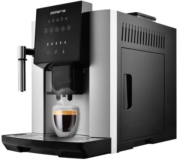 Кофемашина автоматическая Polaris PACM 2050SW серебристый, черный