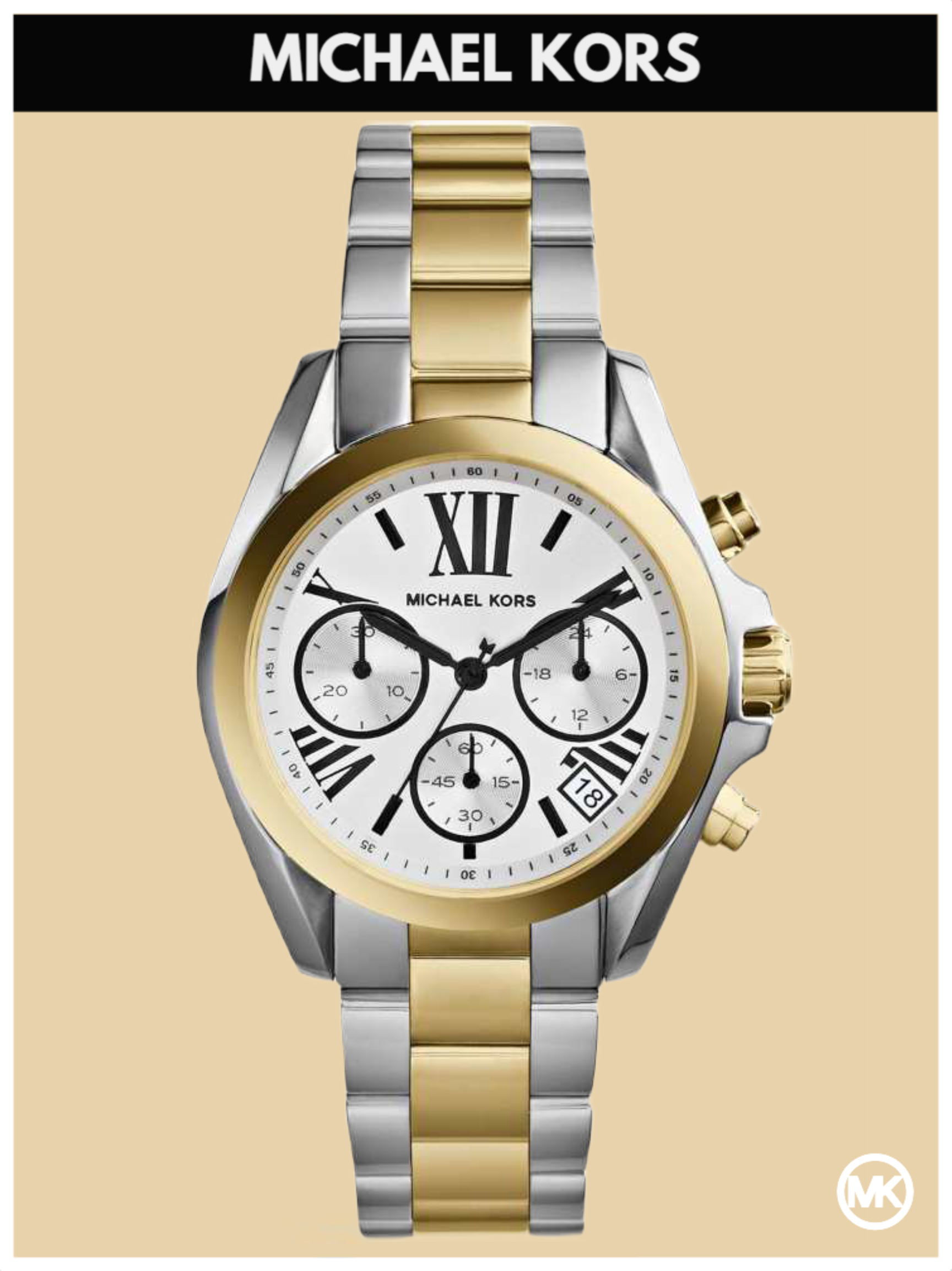 Наручные часы женские Michael Kors M5912K золотистые/серебристые