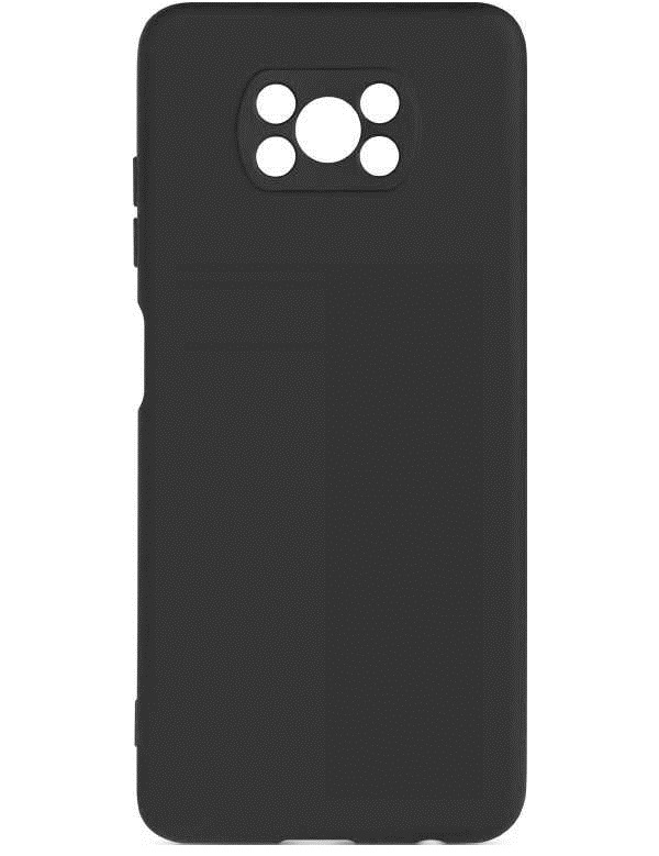 Чехол DF poOriginal-02, для Xiaomi Poco X3, черный