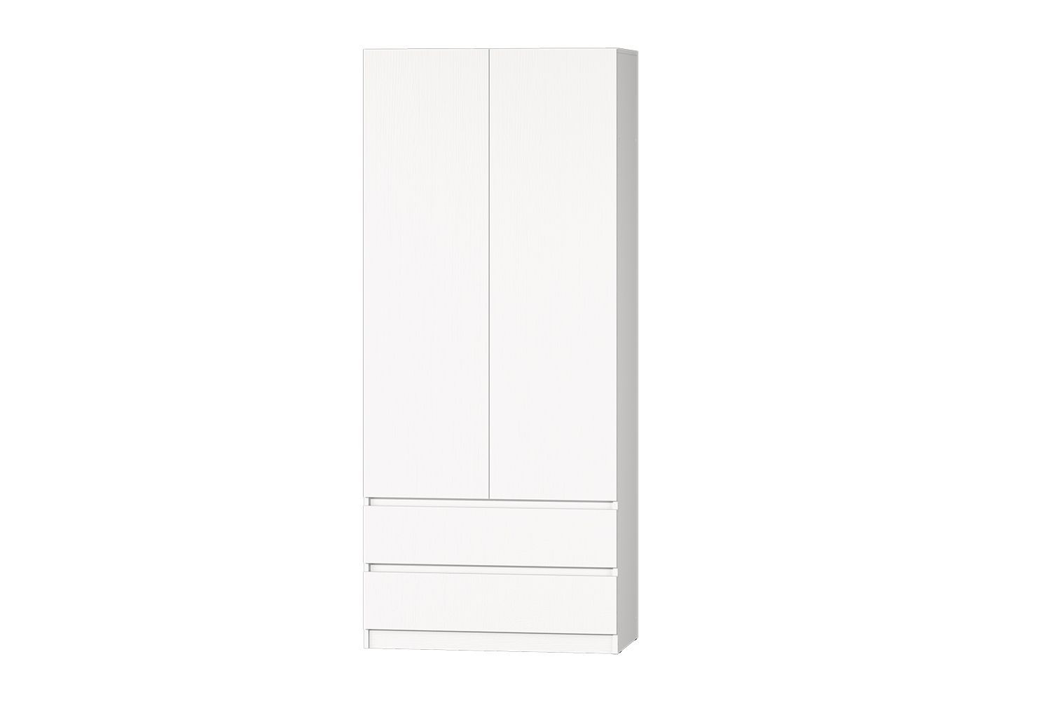 Шкаф распашной Зарон МС "Хилтон" №3 900, Белый текстурный