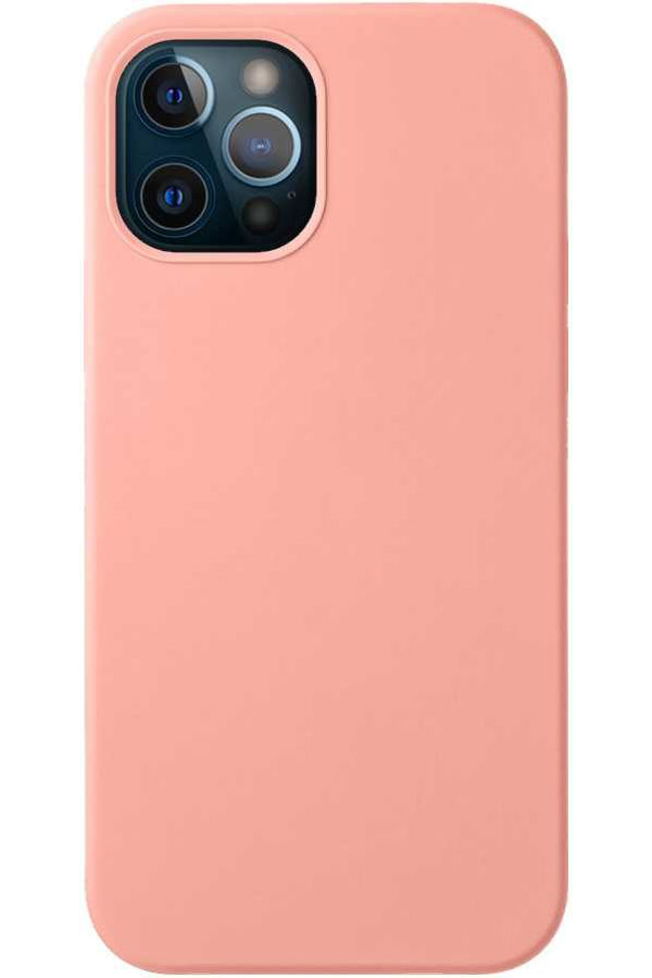Чехол DEPPA Liquid Silicone, для Apple iPhone 12/12 Pro, розовый