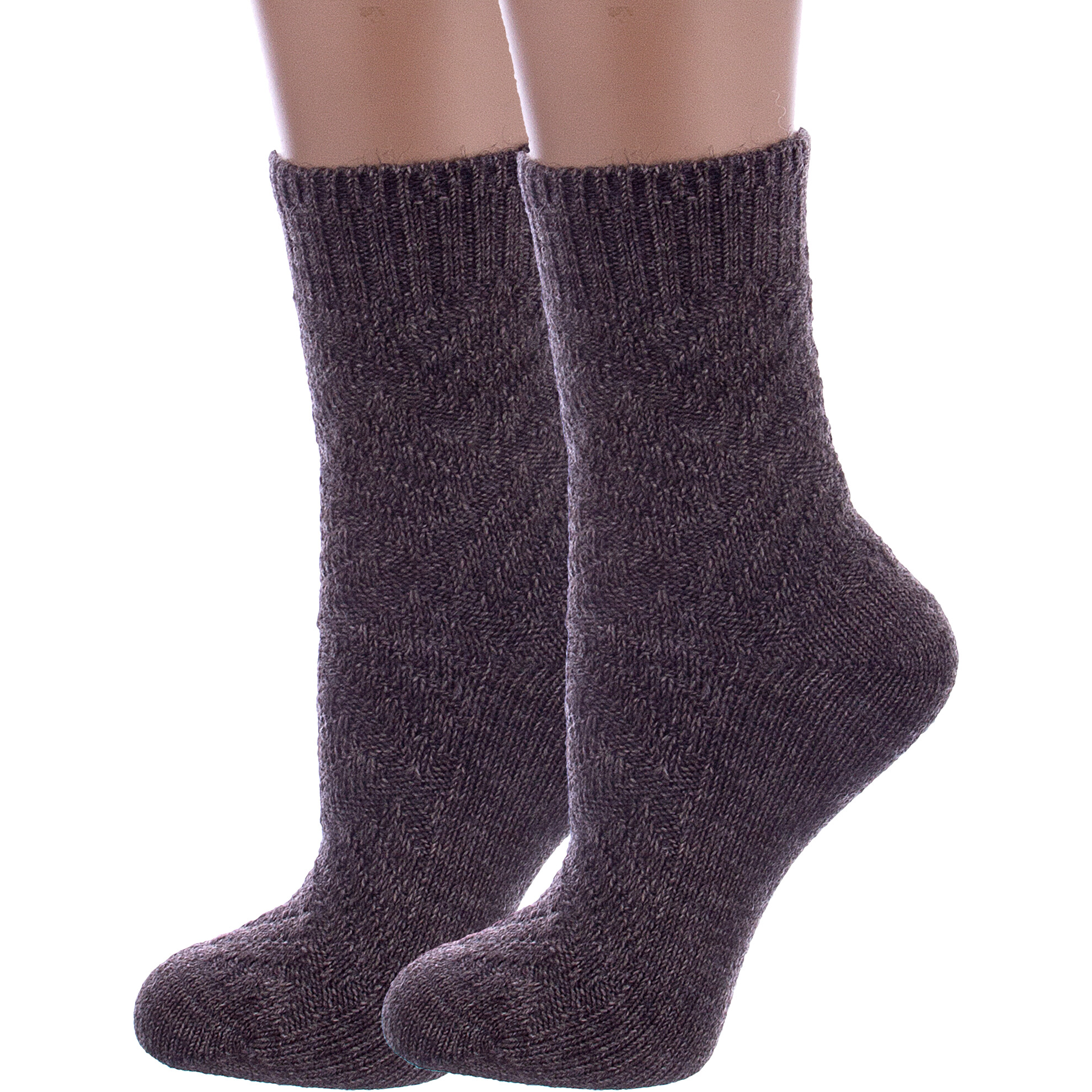 Комплект носков женских Rusocks 2-Ж3-38847 бежевых 23-25, 2 пары