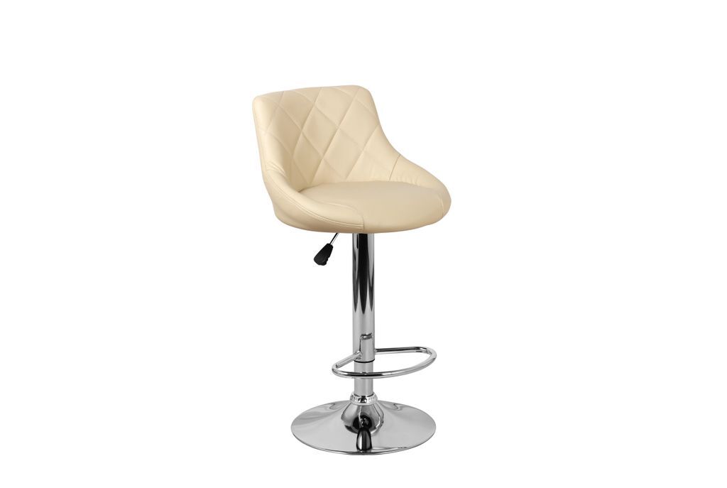 Барный стул Империя стульев Комфорт WX-2396 cream, хром/кремовый