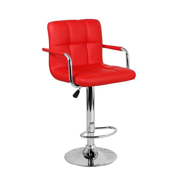 Барный стул Империя стульев Kruger arm WX-2318C red, хром/красный