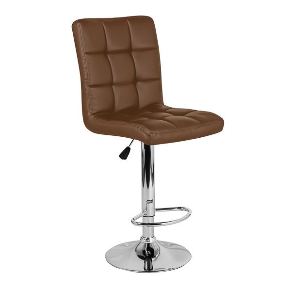 Барный стул Империя стульев Kruger WX-2516 brown, хром/коричневый
