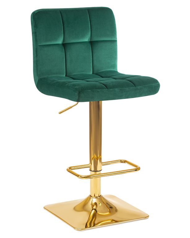 Барный стул Империя стульев GOLDIE LM-5016 green (MJ9-88), золотой/зеленый