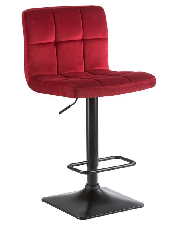 Барный стул Империя стульев DOMINIC LM-5018 bordo (MJ9-43), черный/бордовый