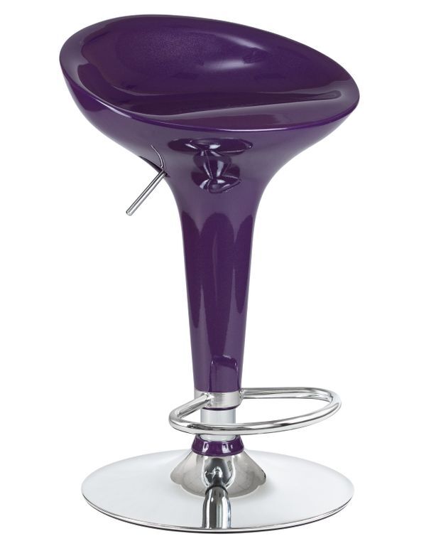 Барный стул Империя стульев Bomba D LM-1004 violet_m, хром/фиолетовый