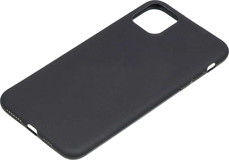 Чехол BORASCO Mate, для Apple iPhone 11 Pro Max, черный (матовый)
