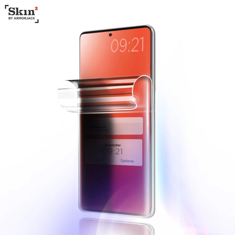 Бронепленка антишпион Skin2 на экран под чехол смартфона Realme C3