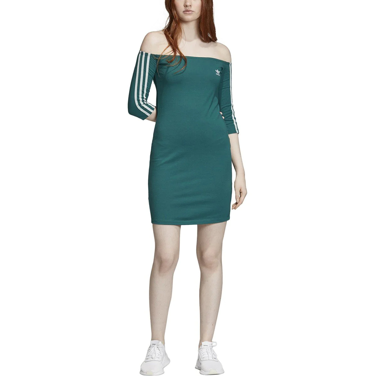 Платье женское Adidas EJ9347 зеленое 34