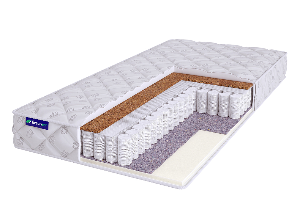 Матрас Beautyson Roll Spring Foam Cocos 1 S1200, 95х200, 17 см, беспружинный