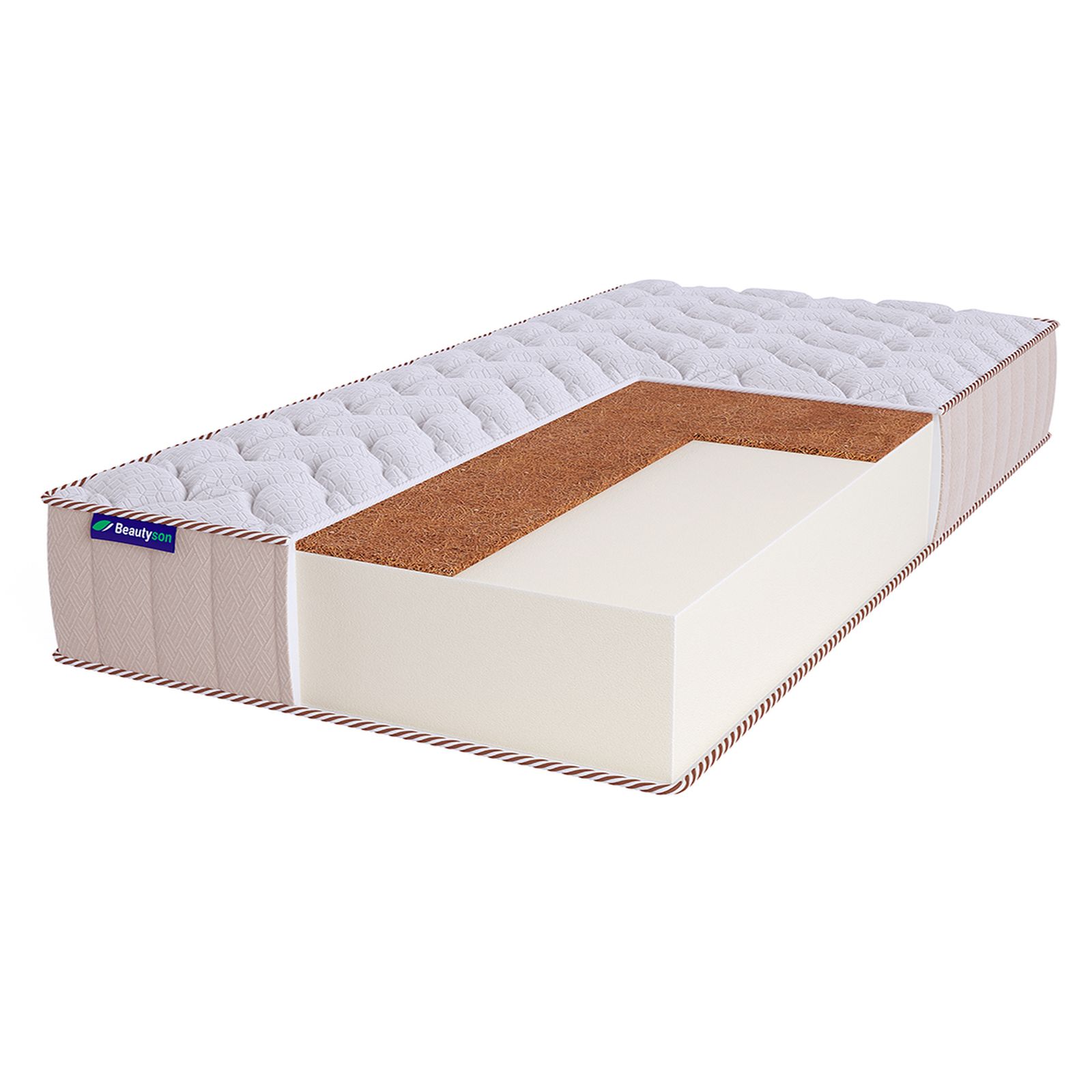 Матрас Beautyson Roll Foam 21 Cocos Lux, 75х175, 24 см, беспружинный