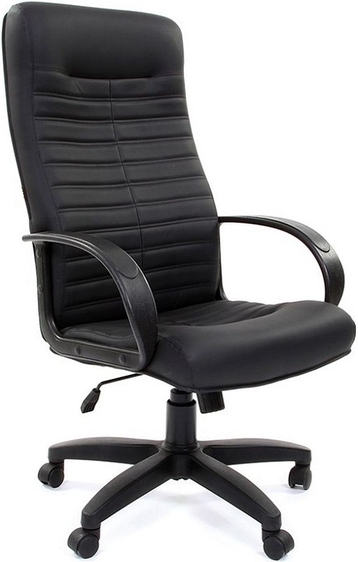 Кресло офисное Евростиль 480 кожзам черный