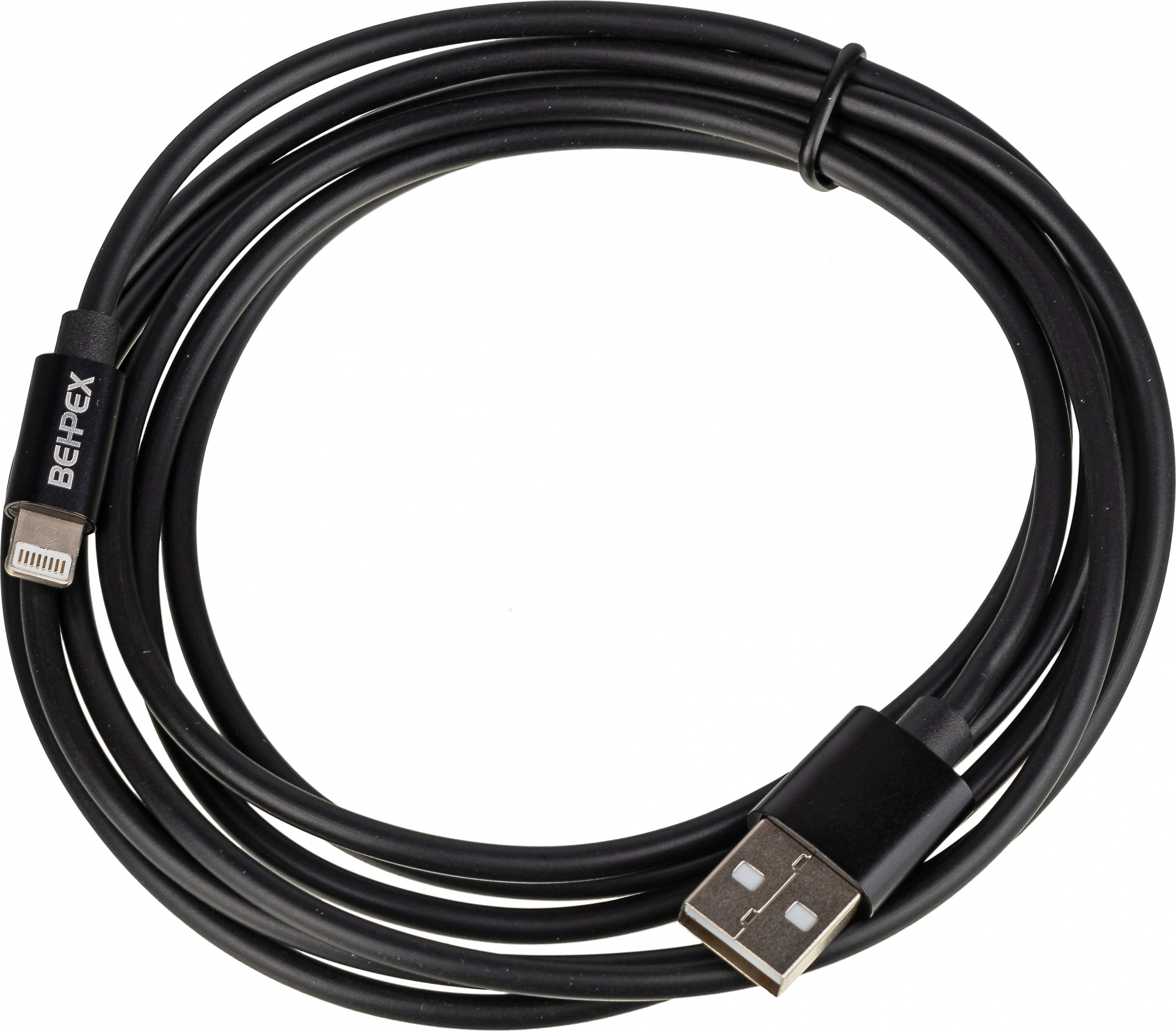 Кабель Behpex Lightning (m) - USB (m) 2.4A, 2 м, черный