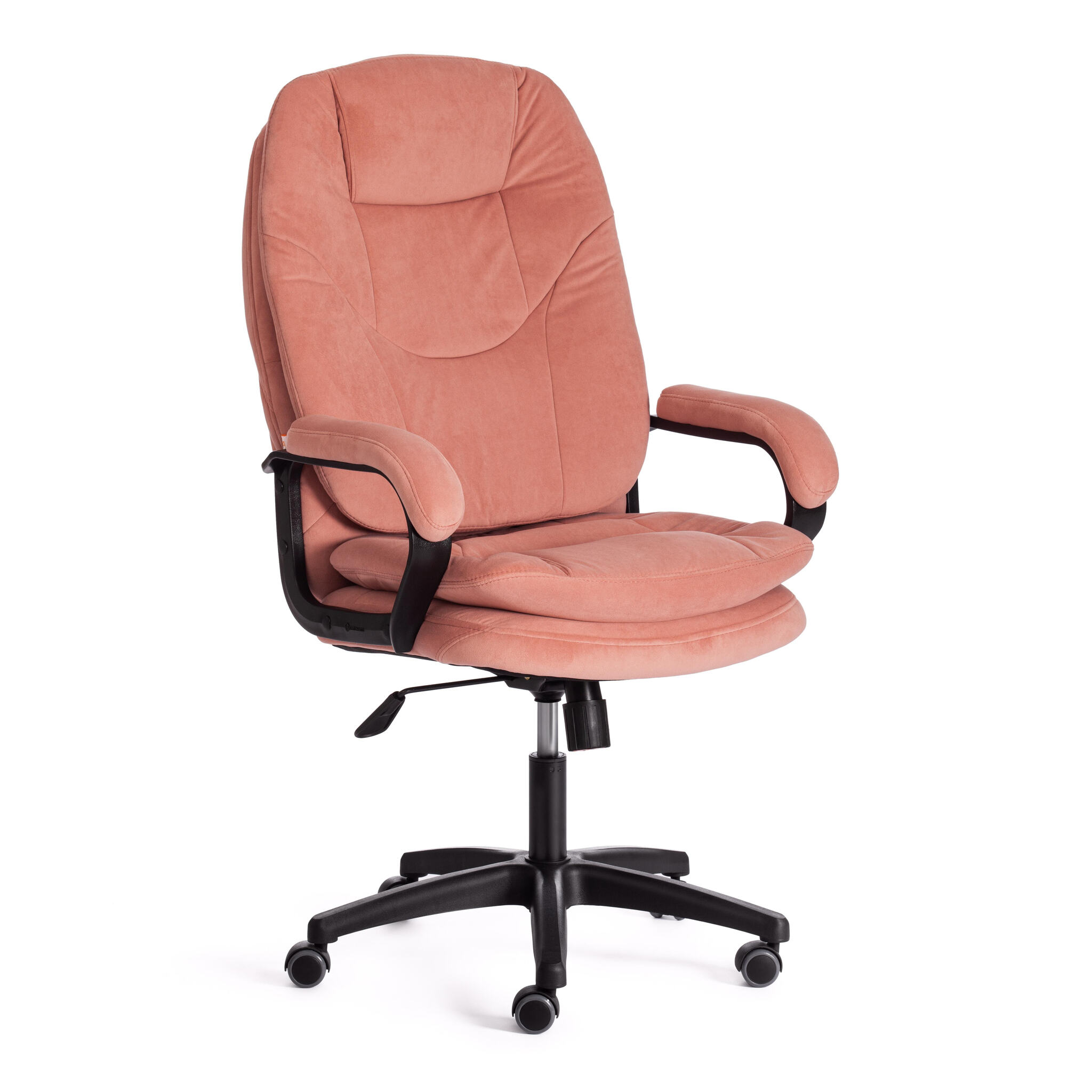 Кресло руководителя Империя стульев COMFORT-LT-22 Flock флок, розовый