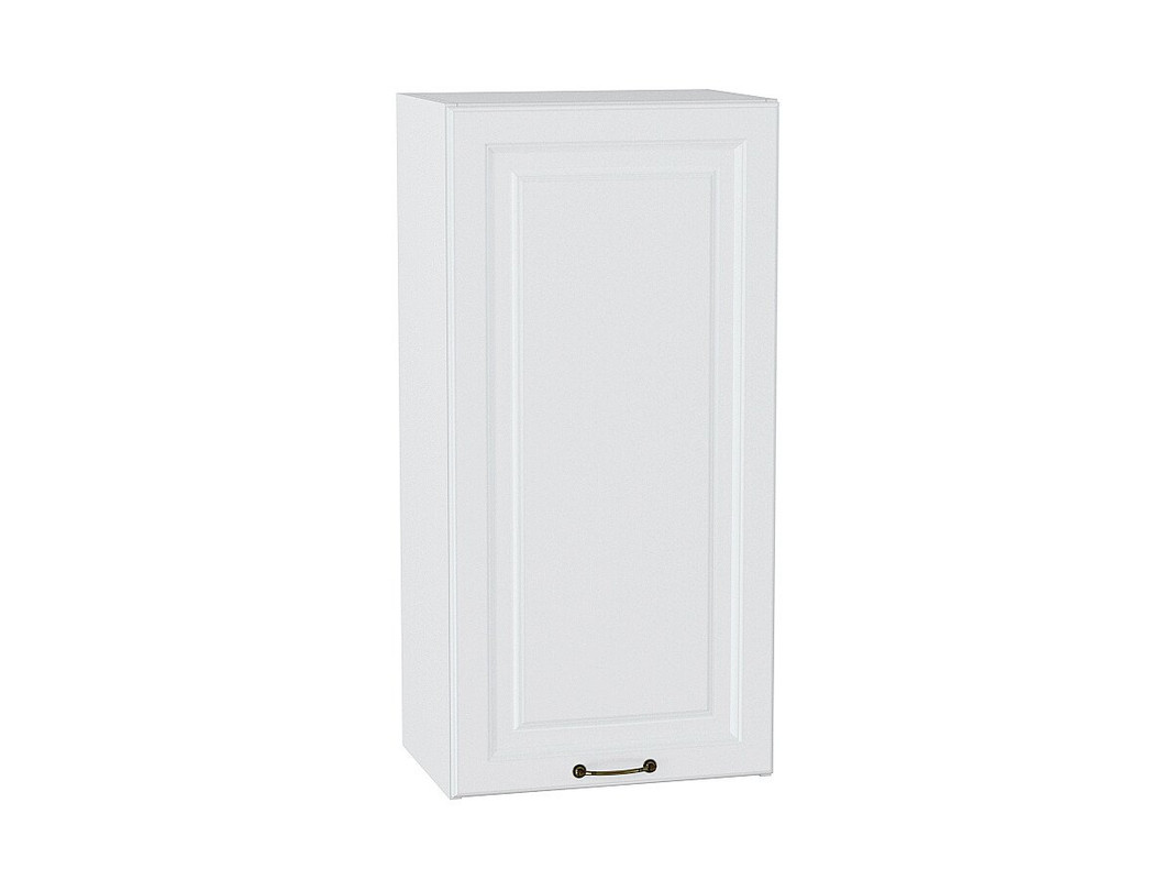 Навесной шкаф 459 с 1-ой дверцей МС Ницца Сурская мебель МДФ цвет Белый/Айленд СофтФ60Н
