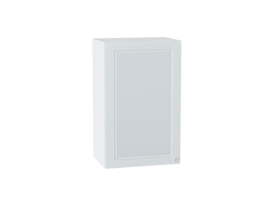 Навесной шкаф 450 с 1-ой дверцей МС Моцарт Сурская мебель МДФ цвет Белый/Айленд силк Ф60
