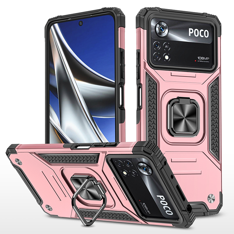 Чехол Legion Case для Poco X4 Pro 5G противоударный, розовый