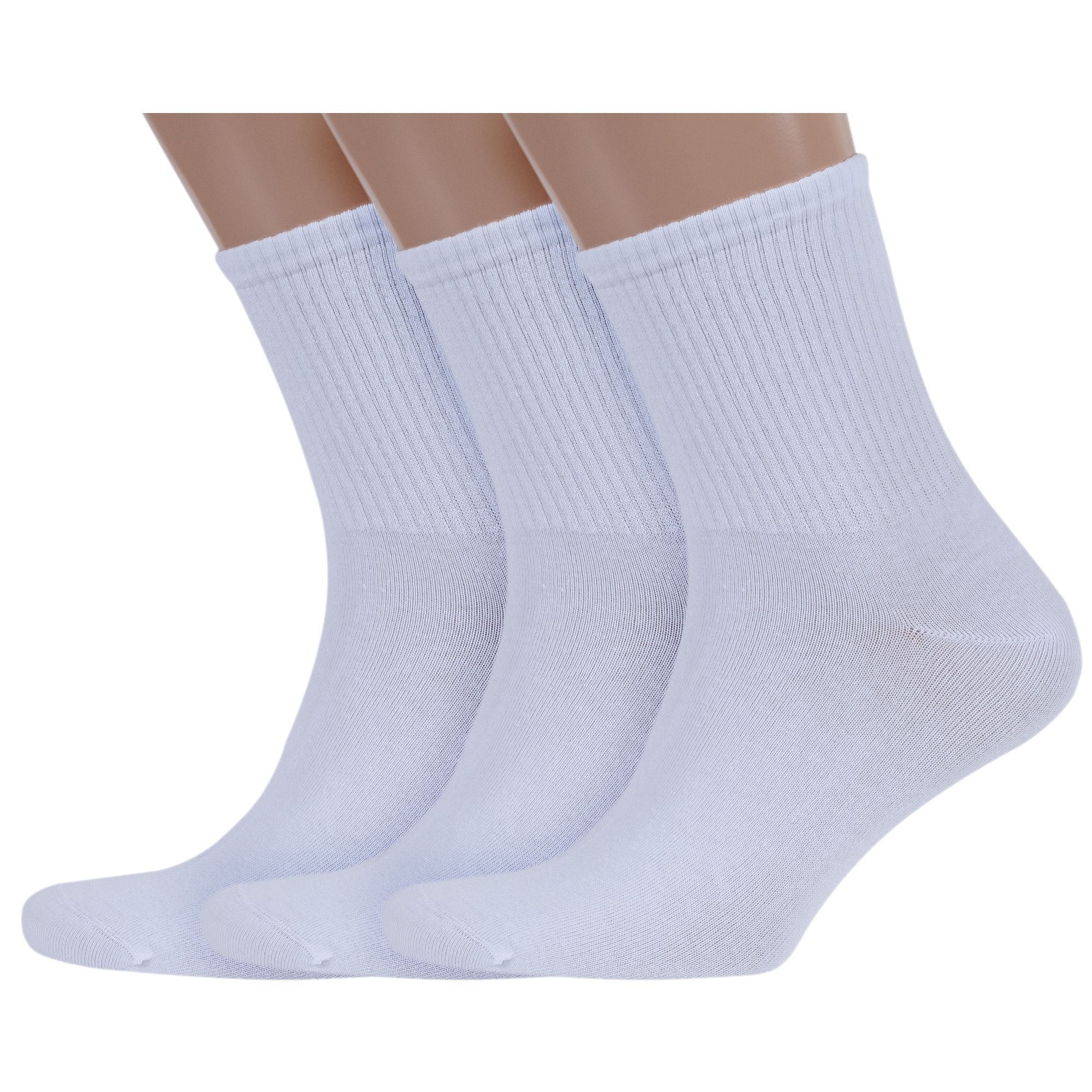 Комплект носков мужских Rusocks 3-М3-13747 белых 27-29