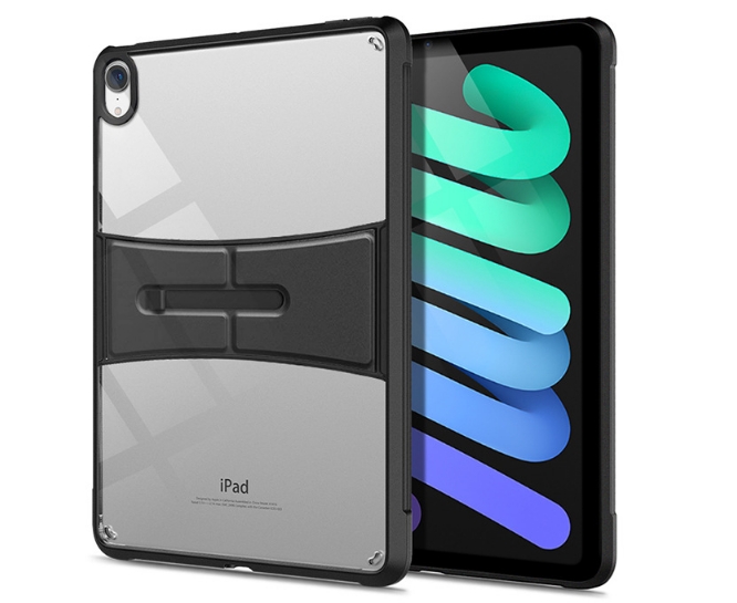 Защитный чехол-бампер MyPads для Apple iPad mini 6 2021 прозрачный черный