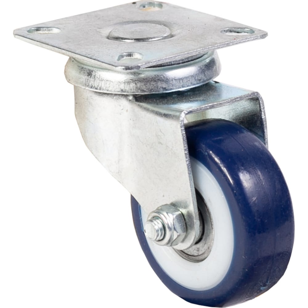 Мебельное колесо А5 синее, 50 мм