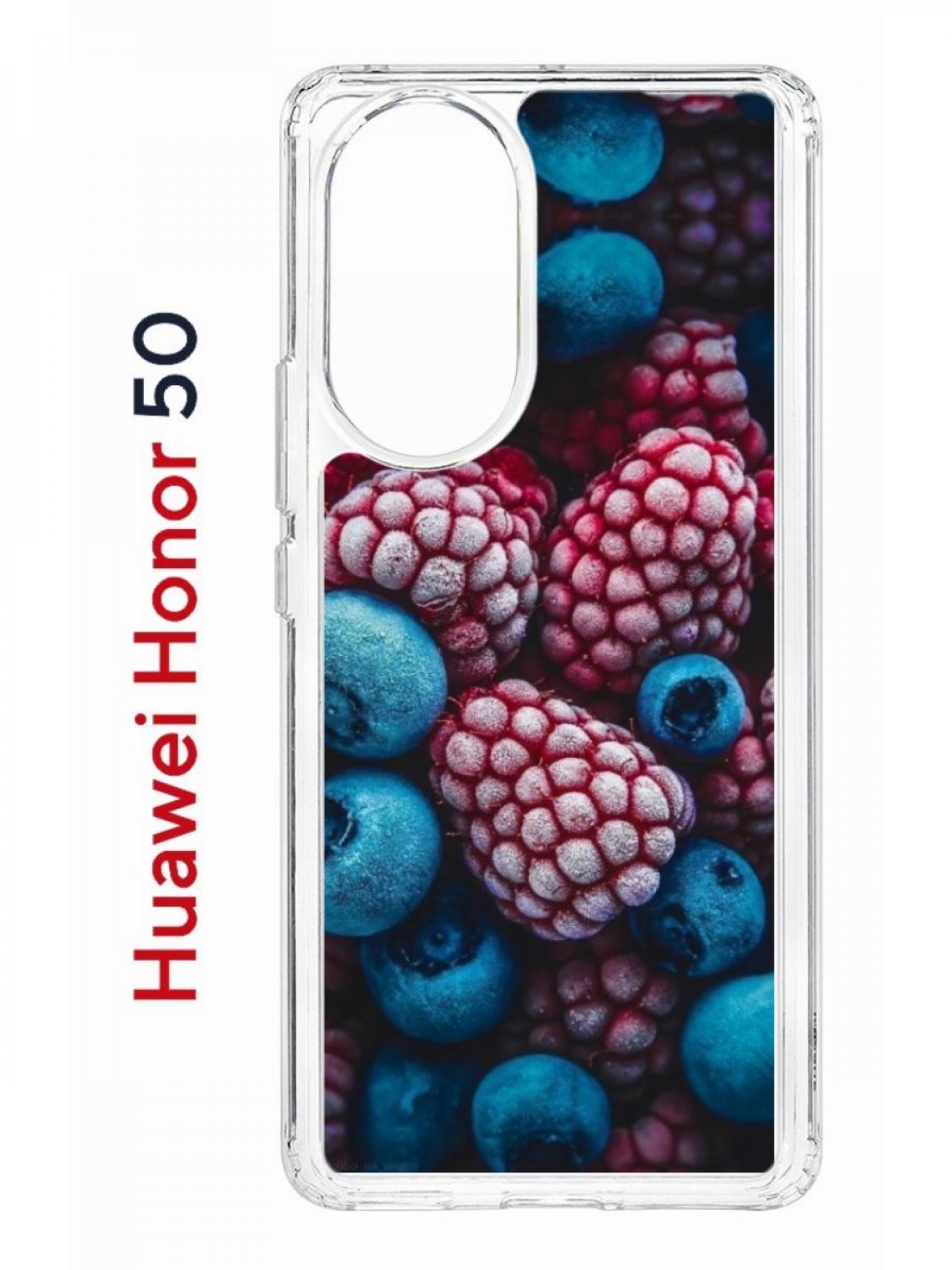 Чехол на Honor 50, Huawei Nova 9 Kruche Print Fresh berries, противоударный бампер