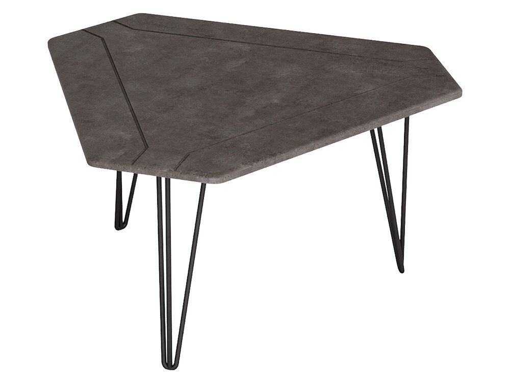 журнальный стол Тет 450 серый бетон
