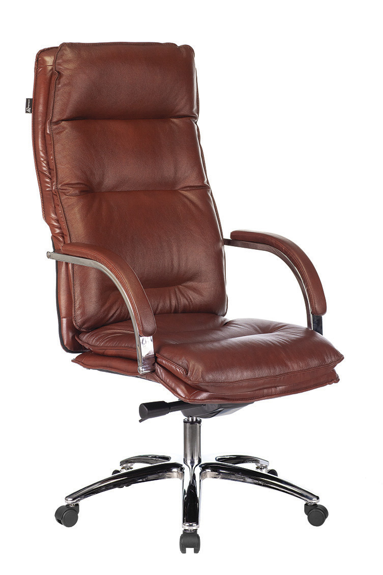 Кресло руководителя Бюрократ T-9926WALNUT Leather Eichel, светло-коричневый