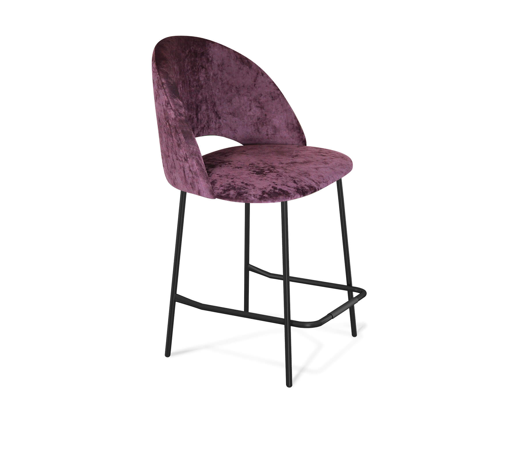Полубарный стул Sheffilton SHT-ST34/S29-1 221013, вишневый джем/чёрный муар