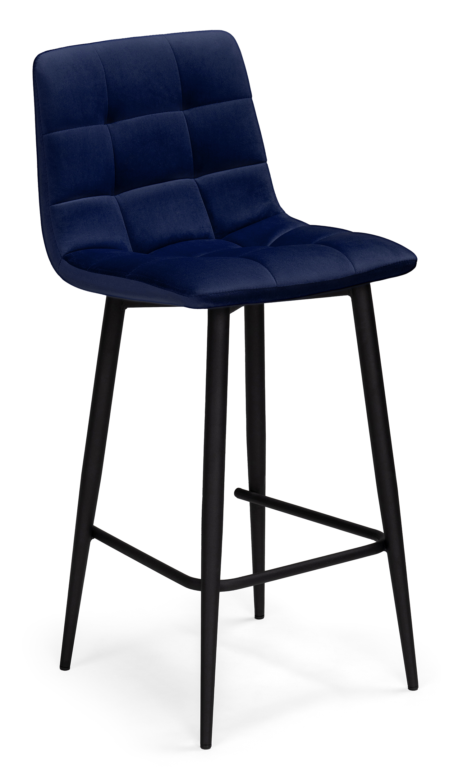 Полубарный стул Woodville Чилли К синий (california 784)/черный каркас