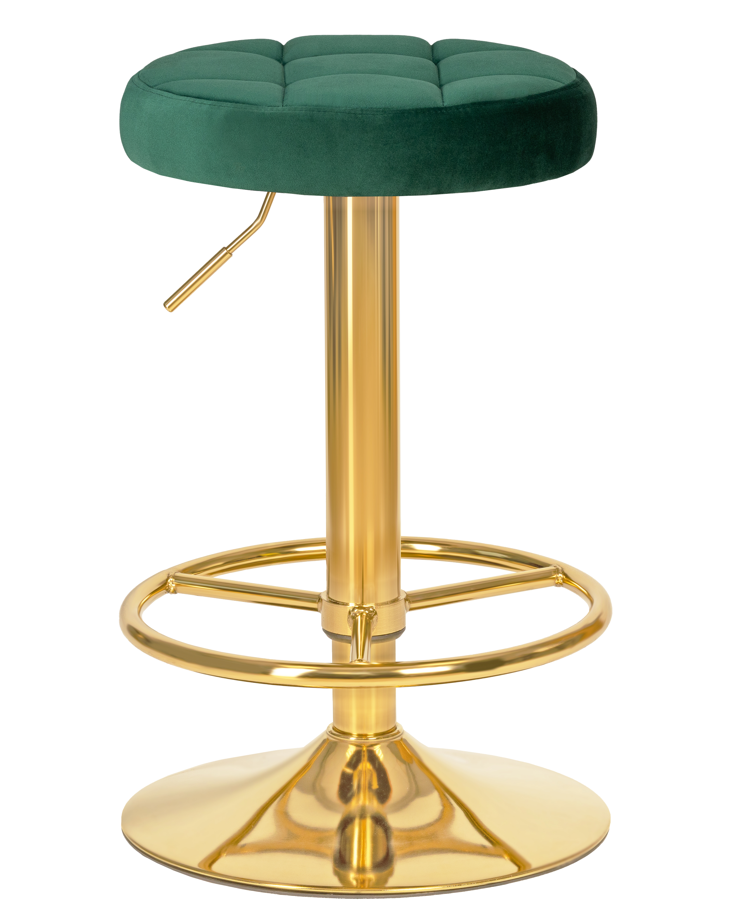 Стул барный Лого-М DOBRIN BRUNO GOLD сиденье зеленый велюр (MJ9-88), основание золото