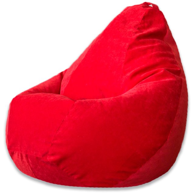 Кресло-мешок Микровельвет Красный микровельвет, 3XL