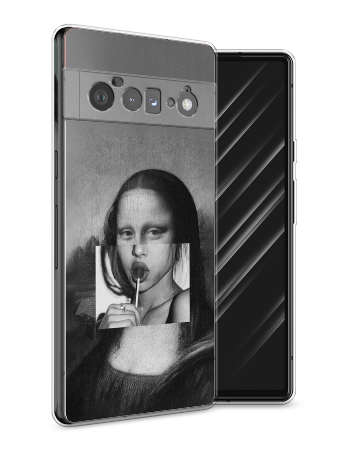 Чехол Awog  на Google Pixel 6 Pro "Mona Lisa sucking lollipop"
