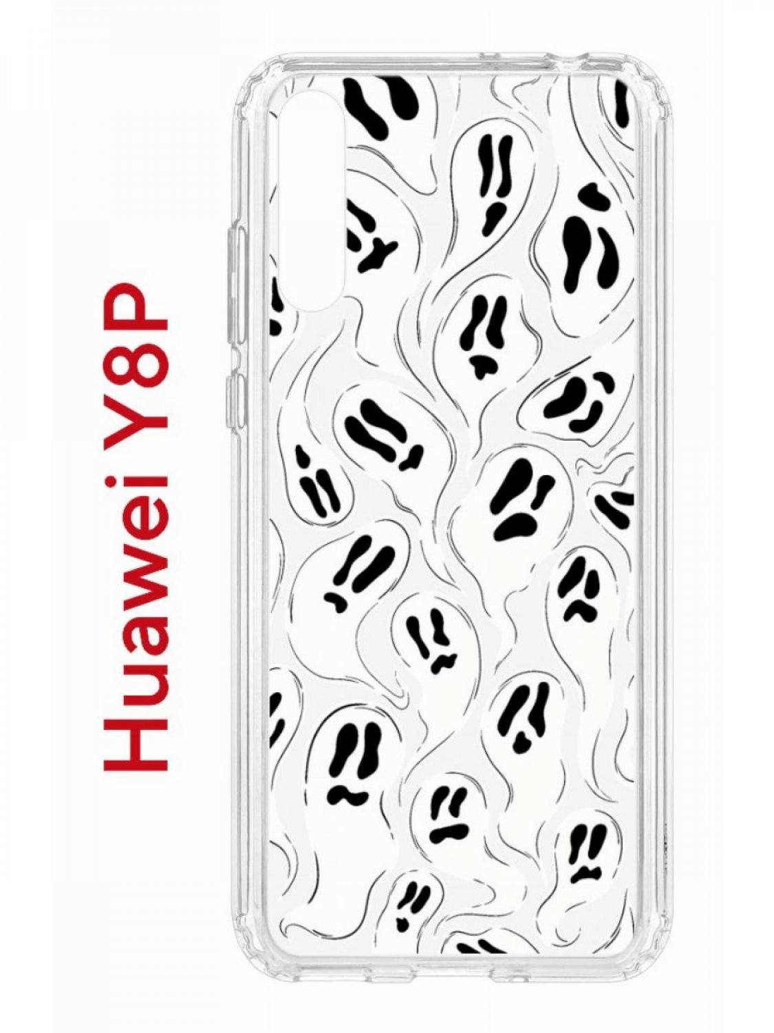 Чехол на Huawei Y8P,P Smart S 2020,Honor 30i Kruche Print Призраки, противоударный бампер