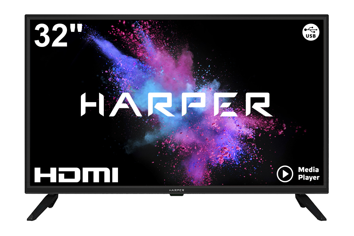 Телевизор Harper 32R470T, 32"(81 см), HD