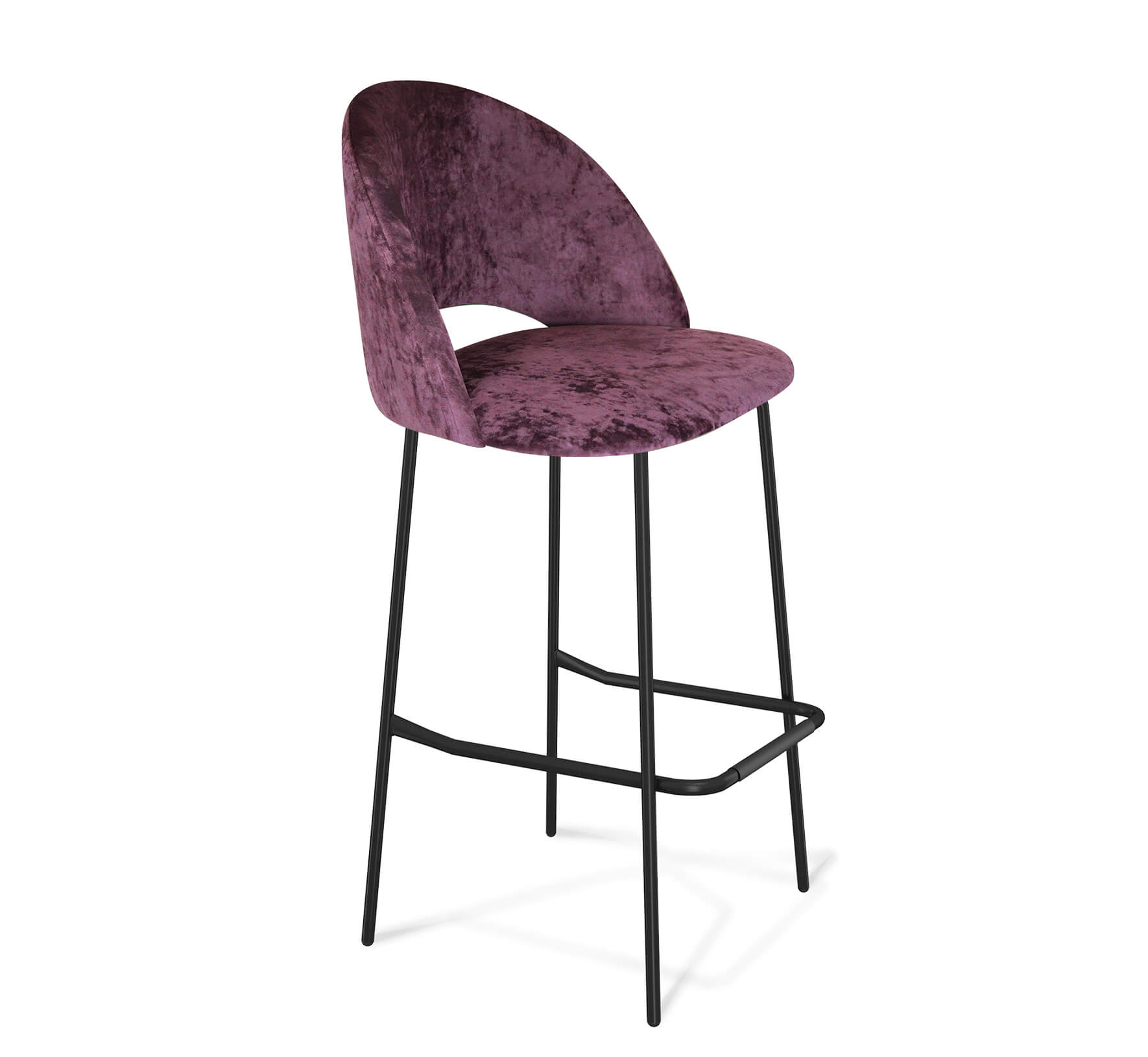 Барный стул Sheffilton SHT-ST34/S29 221012, вишневый джем/черный муар