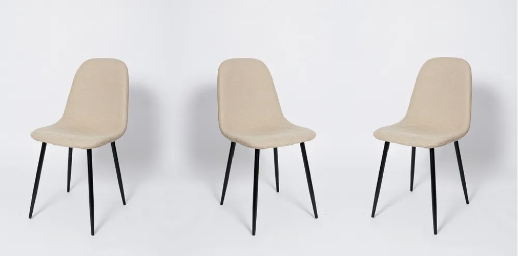 Комплект стульев La Room XS2441, 3 шт, песочный, ткань
